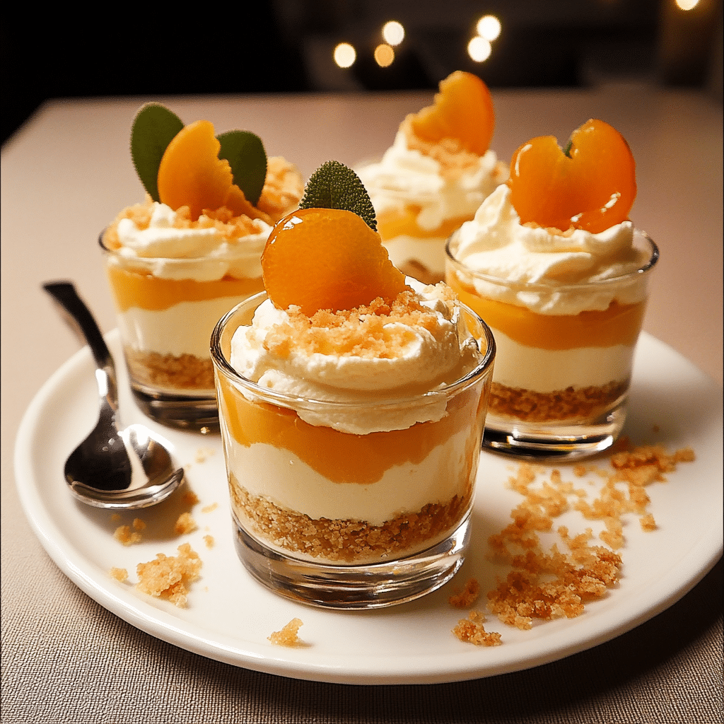 Cheesecake clémentines verrines - Recette Traditionelle