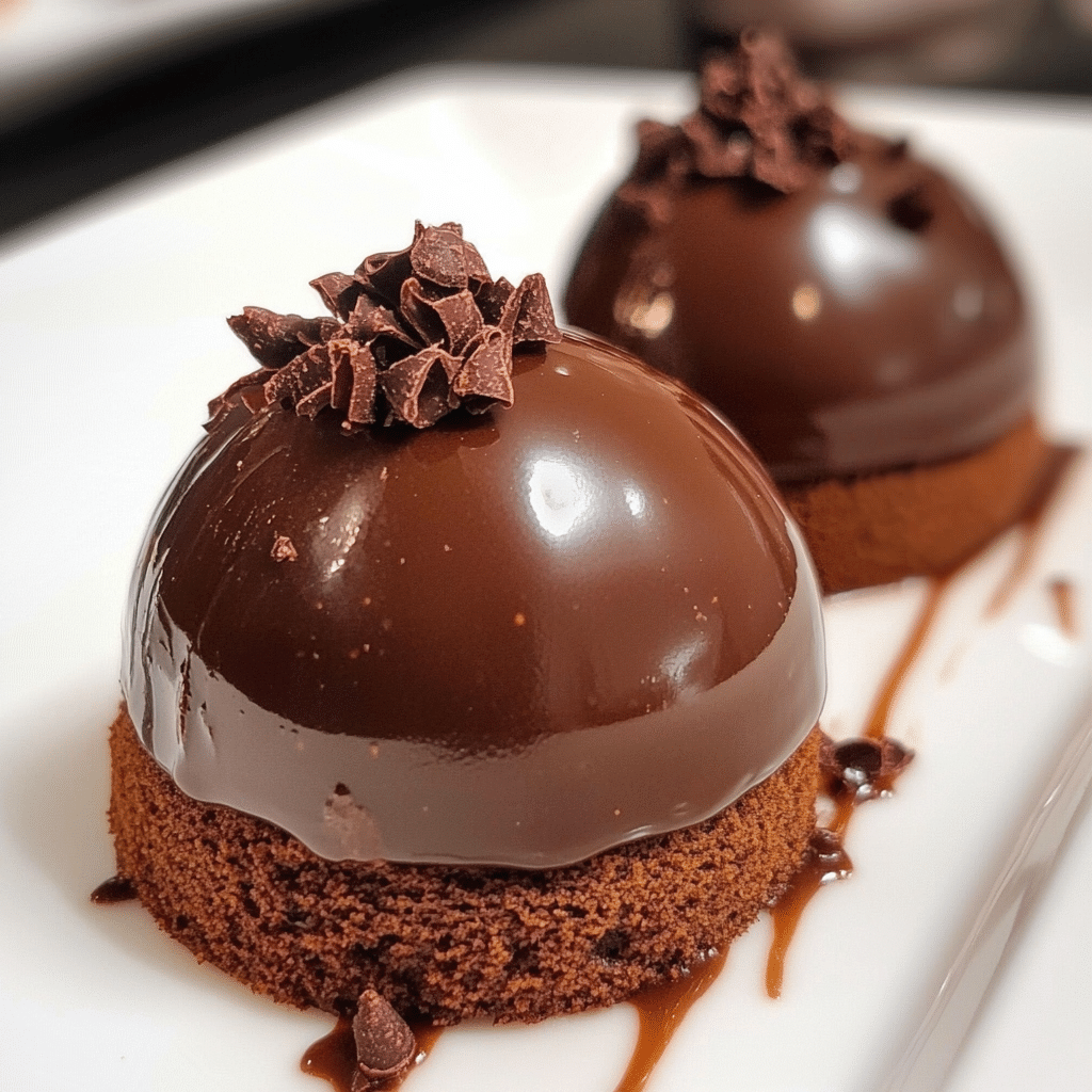 Dôme mousse au chocolat - Recette Traditionelle