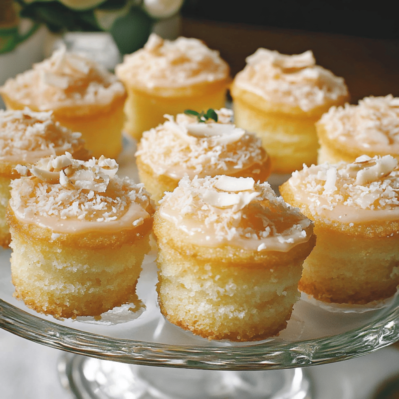 Mini gâteaux noix coco - Recette Traditionelle