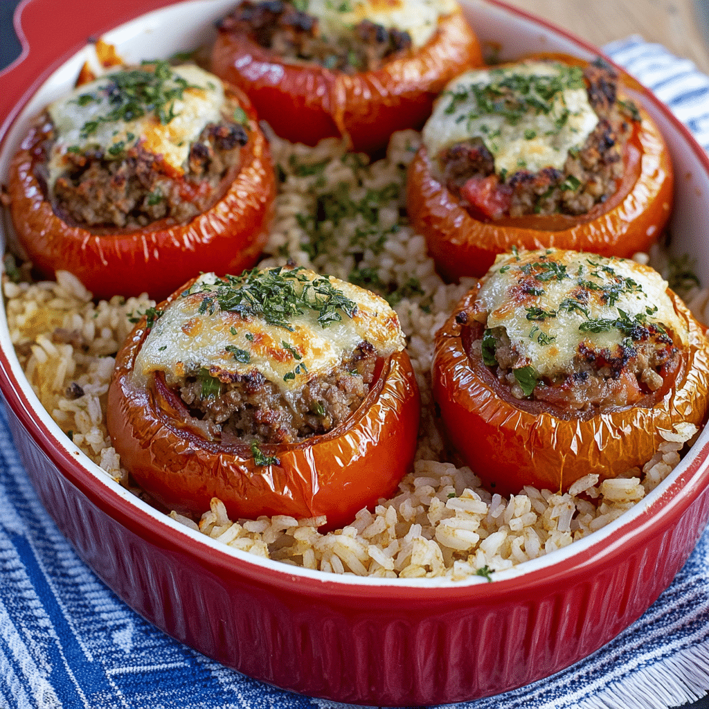 Tomates farcies à l'ancienne - Recette Traditionelle