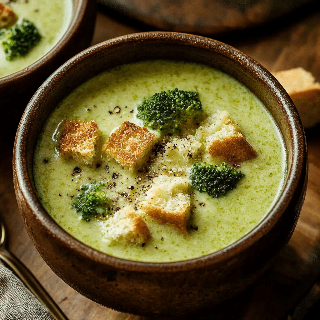 Soupe brocolis fromage - Recette Traditionelle