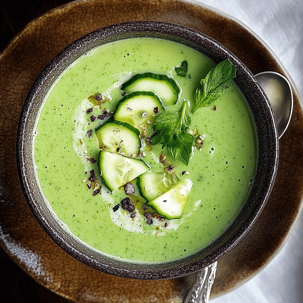 Un gazpacho de concombre - Recette Traditionelle