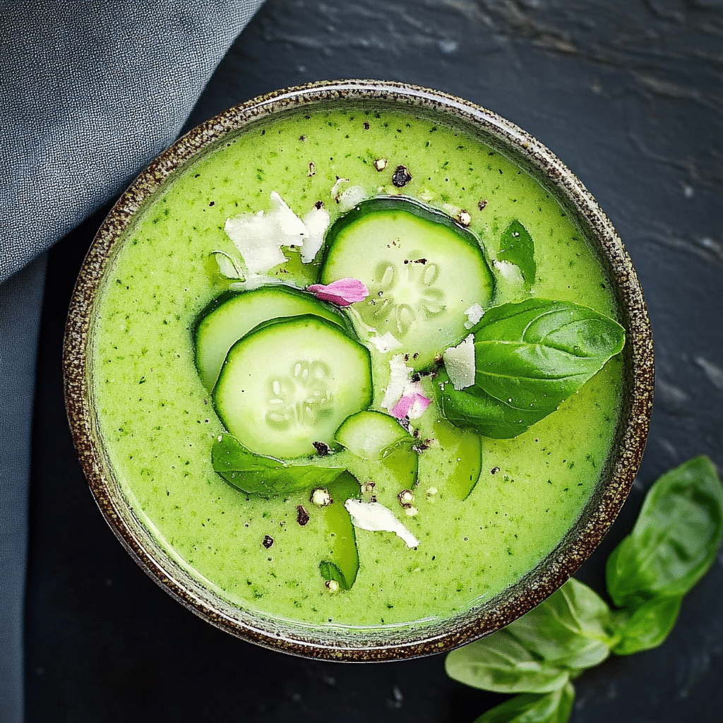Un gazpacho de concombre - Recette Traditionelle