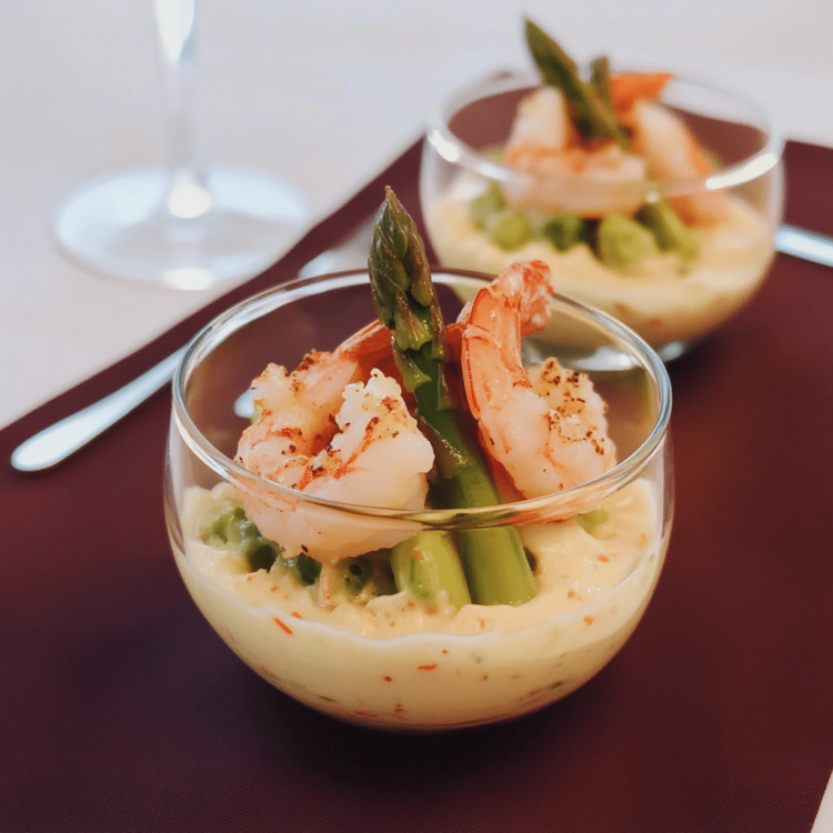 Verrines Crevettes Asperges - Recette Traditionelle