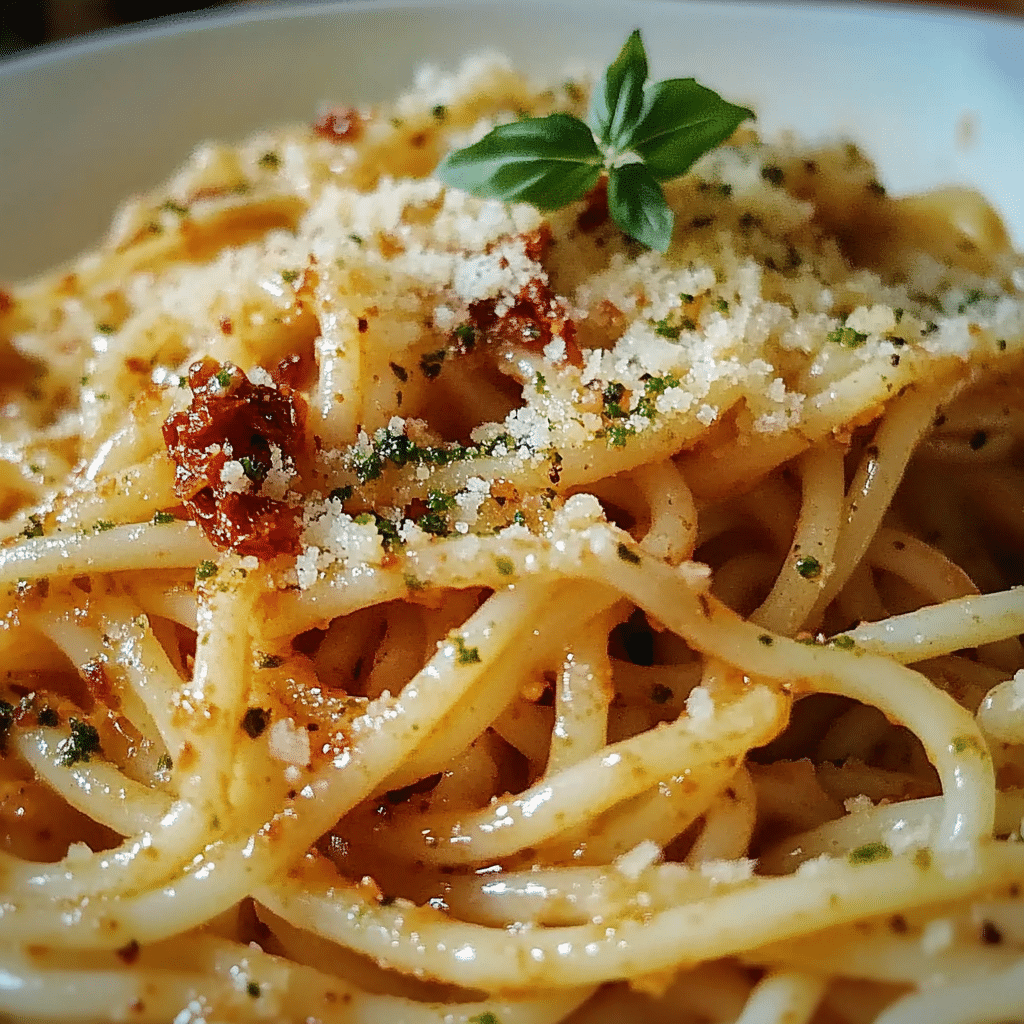 Pâtes tomates séchées parmesan - Recette Traditionelle